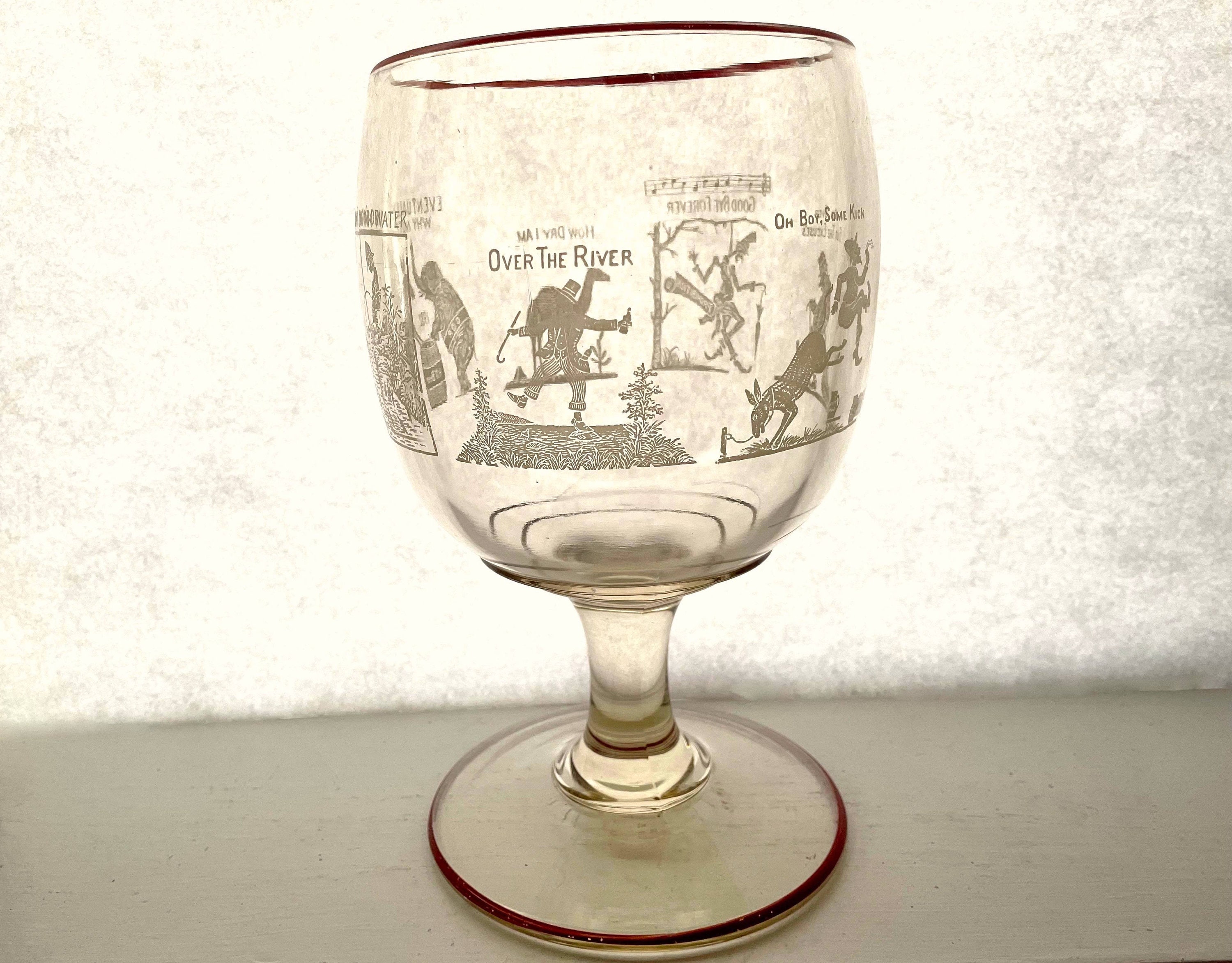 1932 Prohibition Footed Glass Goblet - Etsy