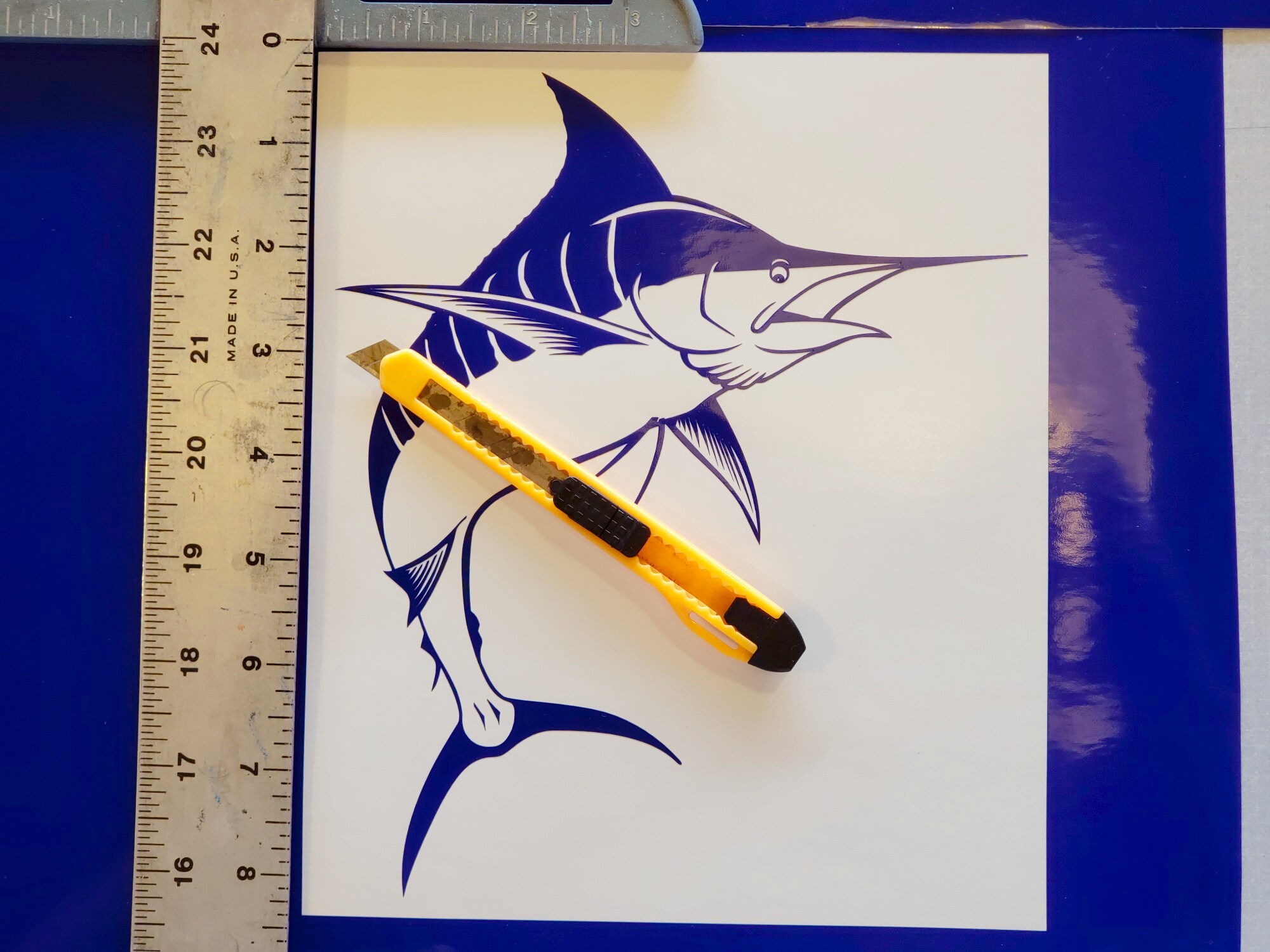 Marlin Eps, Ai, Svg, Pdf, Dxf Digital Download Cut File; Jpg, Png Print ...