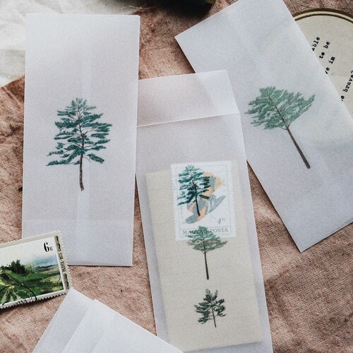 Envelope Set : Forest Transparent Tree Envelopes - Etsy