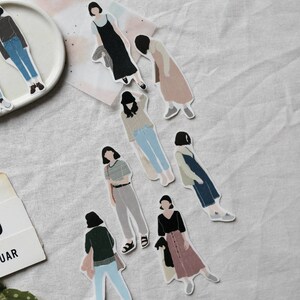 Transparent Girls Sticker Moderni, Planning & Journaling Sticker ...