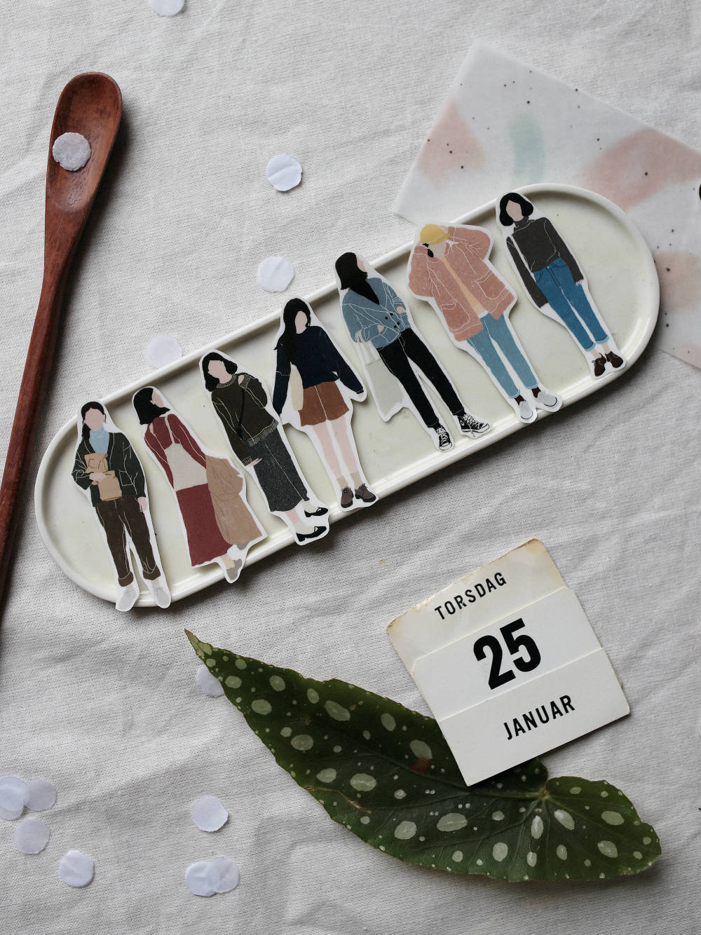 Transparent Girls Sticker Moderni, Planning & Journaling Sticker ...