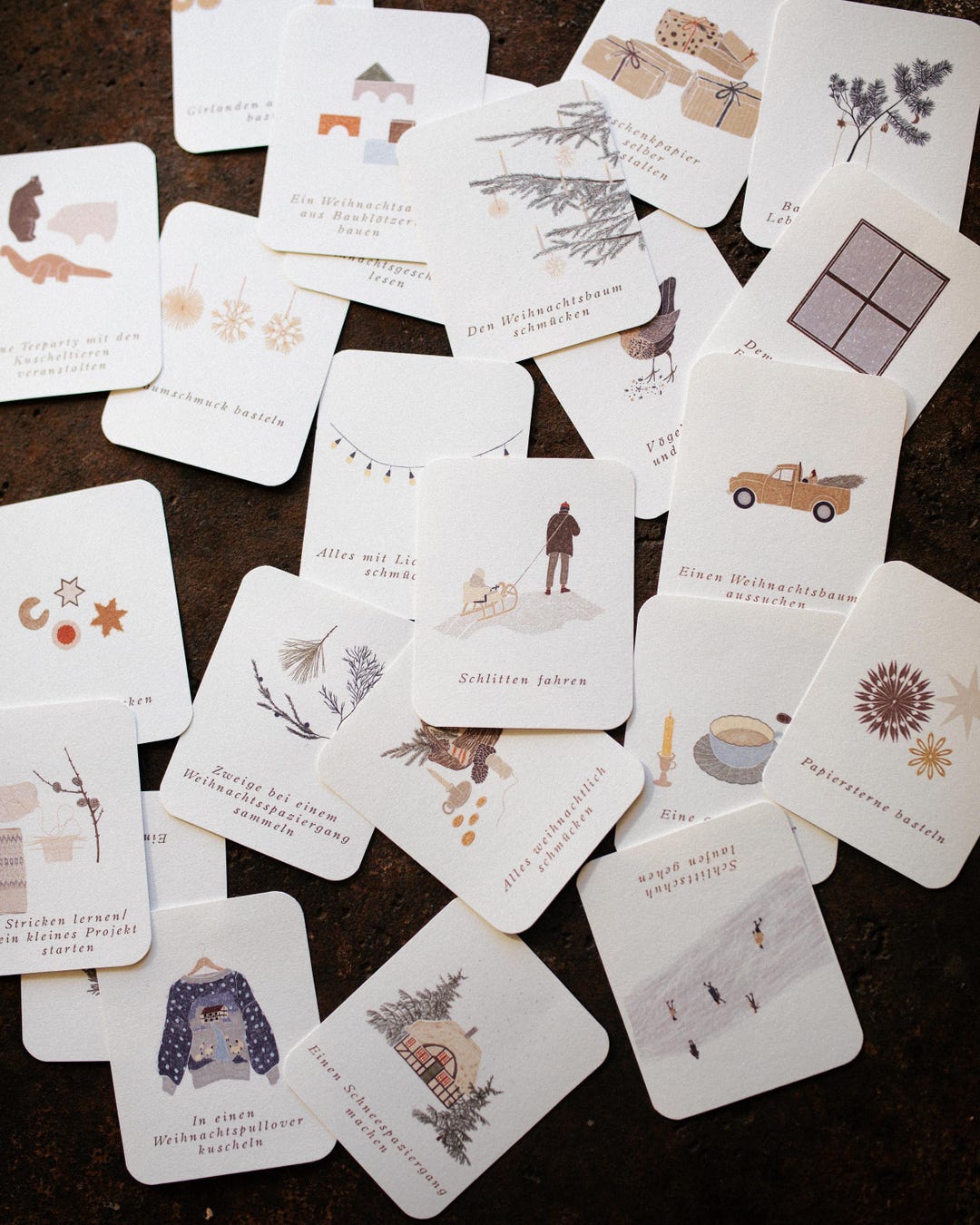 Advent Calendar Activity Cards PDF Printable - Etsy