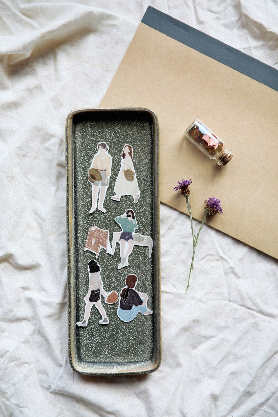 Transparent Girls Sticker Holiday Planning & Journaling Sticker, Pastel ...