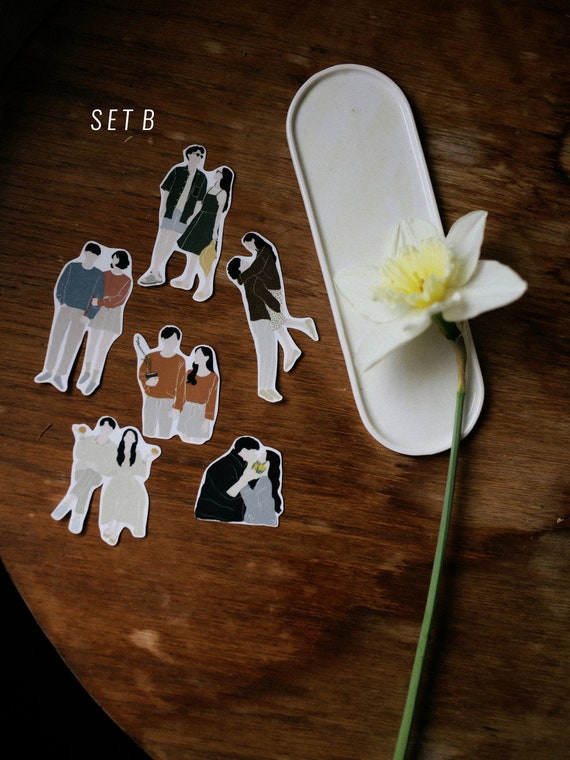Transparent Couple Stickers Planer & Journaling Stickers - Etsy