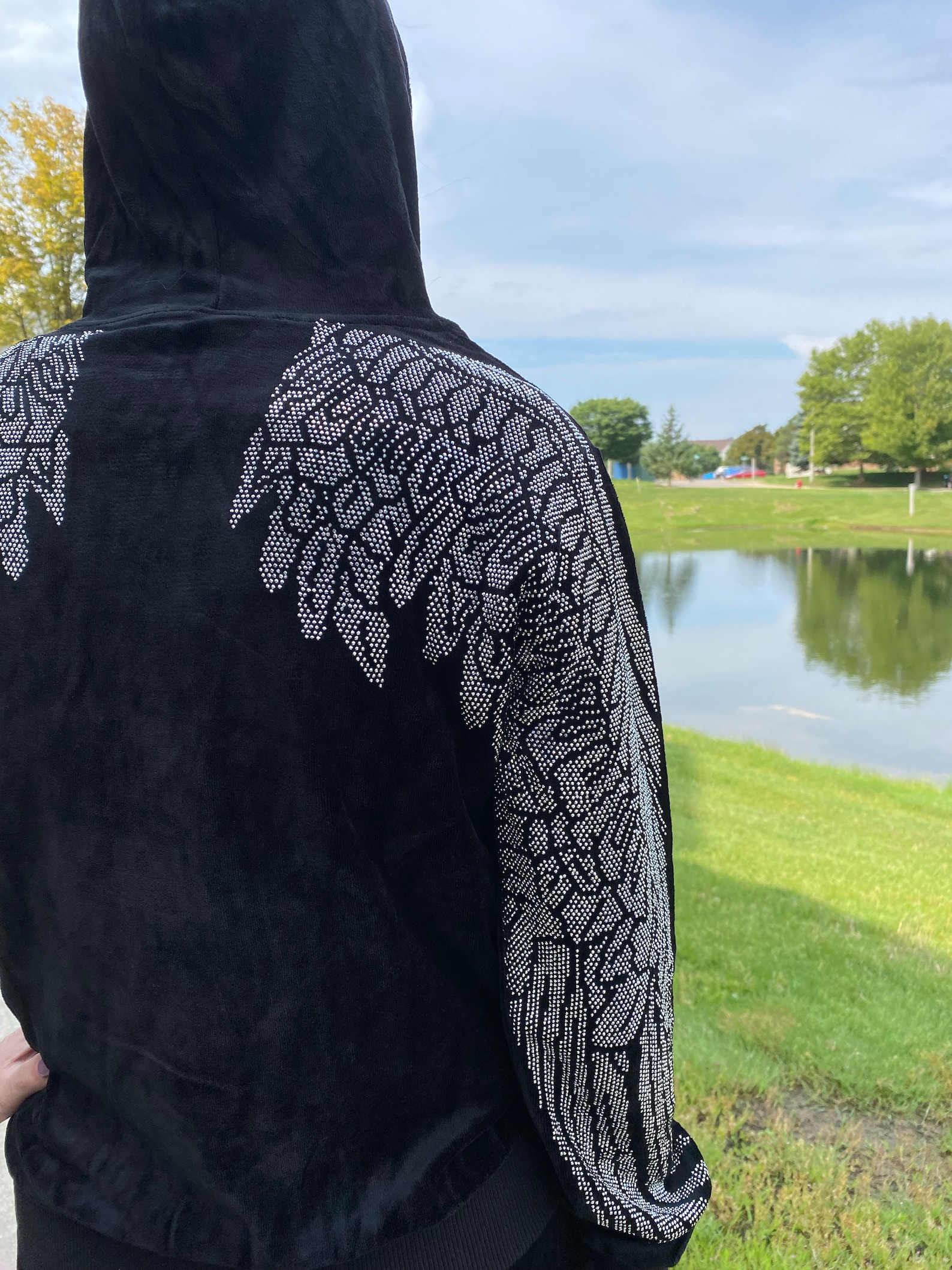 Luxurious Fashion Velour Black Tracksuit Velvet Set With - Etsy