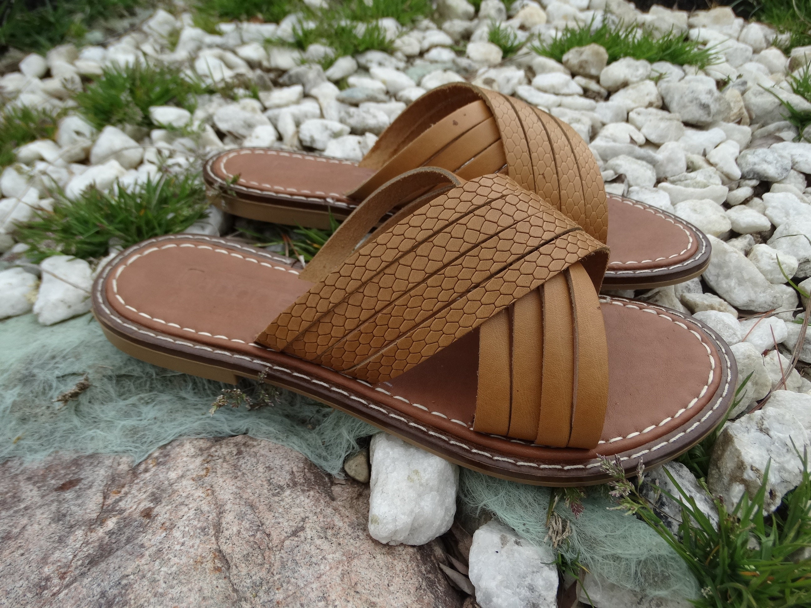Genuine Leather Summer Slippers Women Fashion Casual Sandals New Summer ...