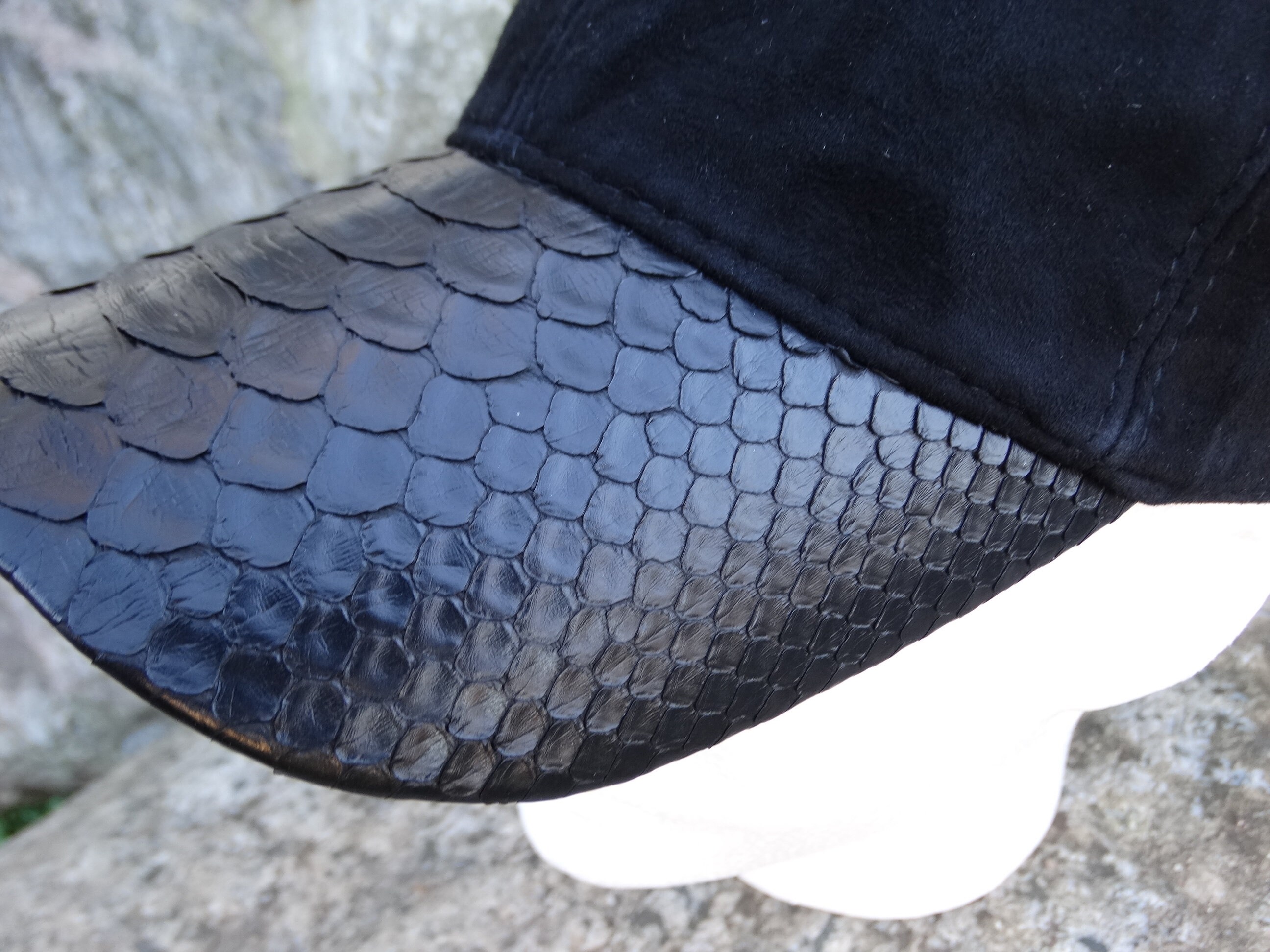 Genuine Real Python Boa Anaconda Belly Leather Cap&suede - Etsy