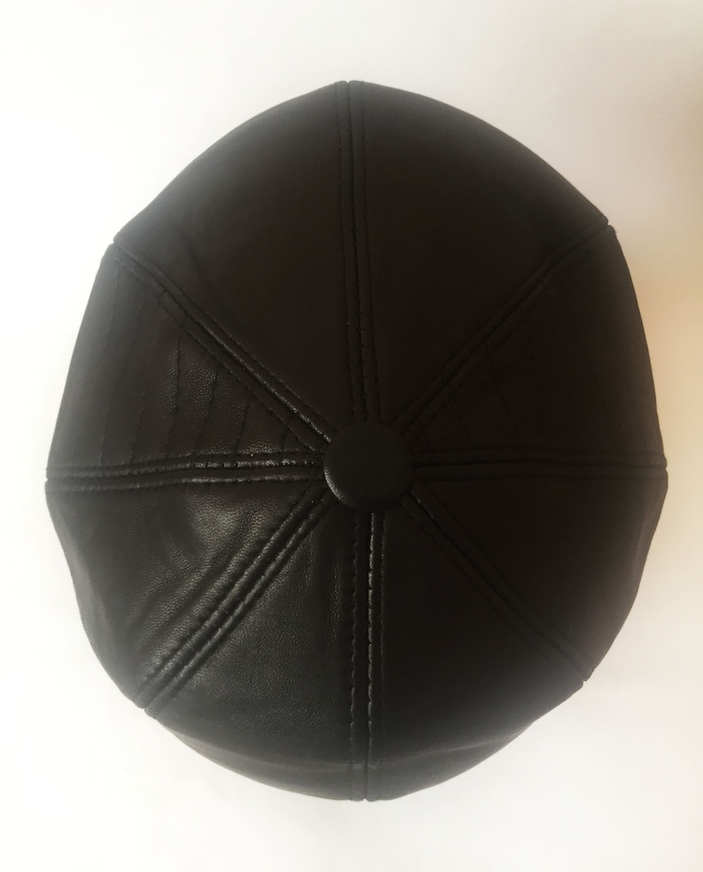 Gorgeous 100% Leather Real Black Leather Cap Ear Close Hat Sizes M L - Etsy
