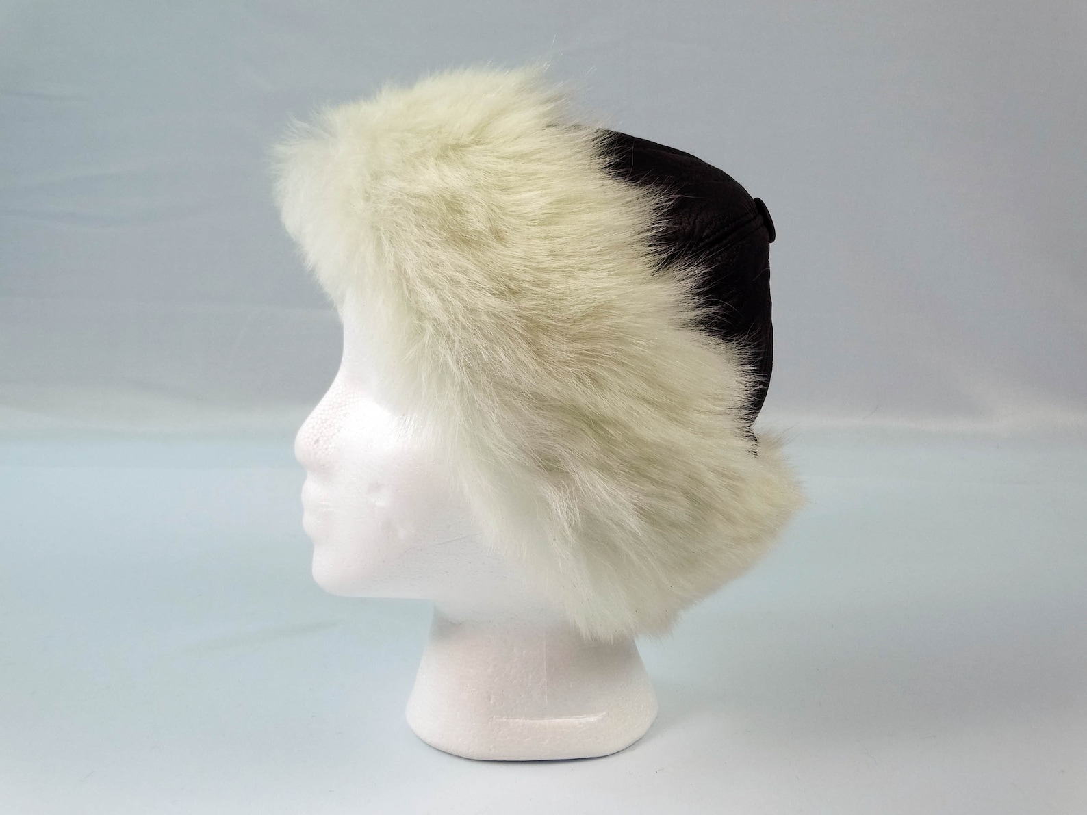 Genuine Shearling Sheepskin Fur & Leather Hat Black Winter Hat - Etsy