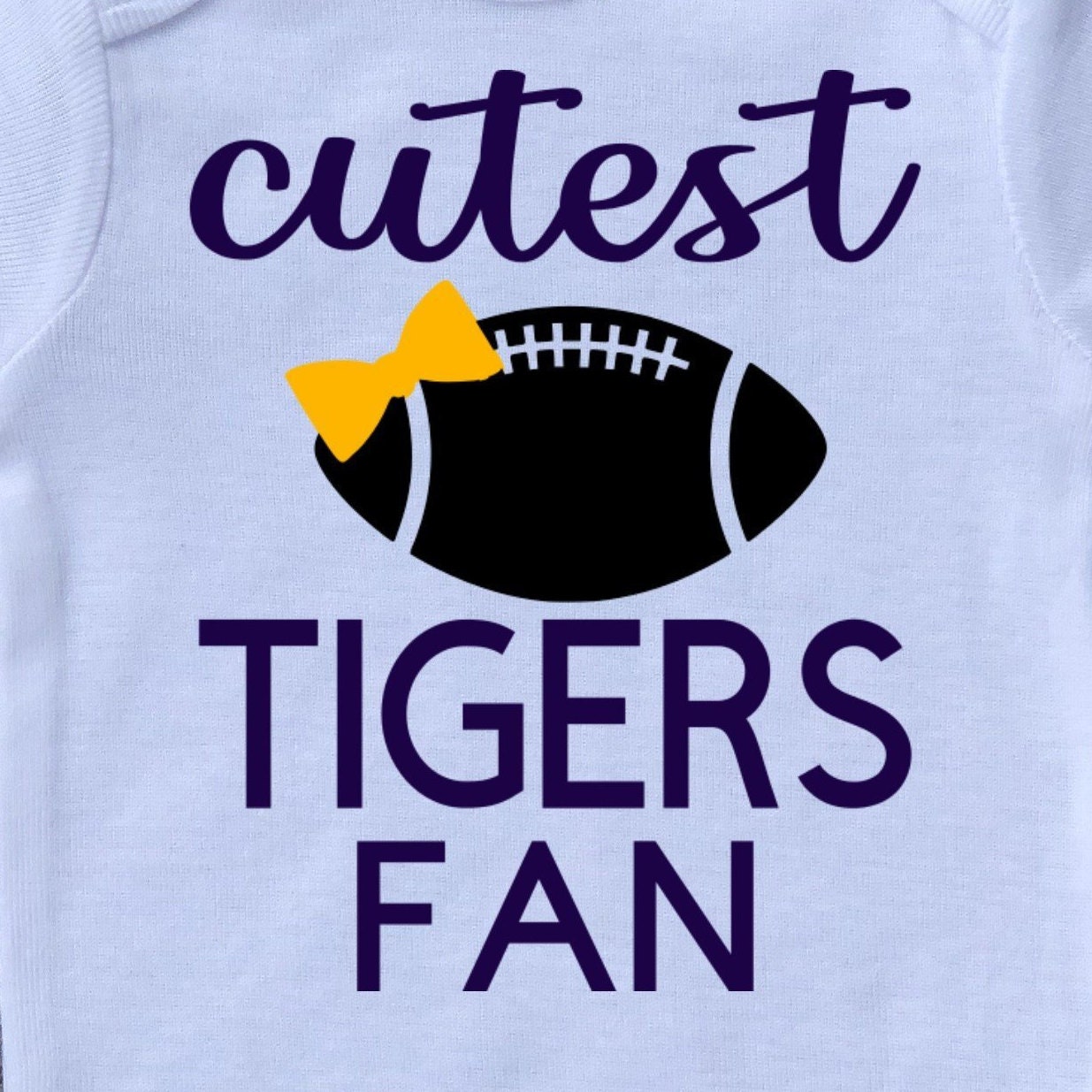 LSU Tigers Onesie, College Football Onesie - Etsy