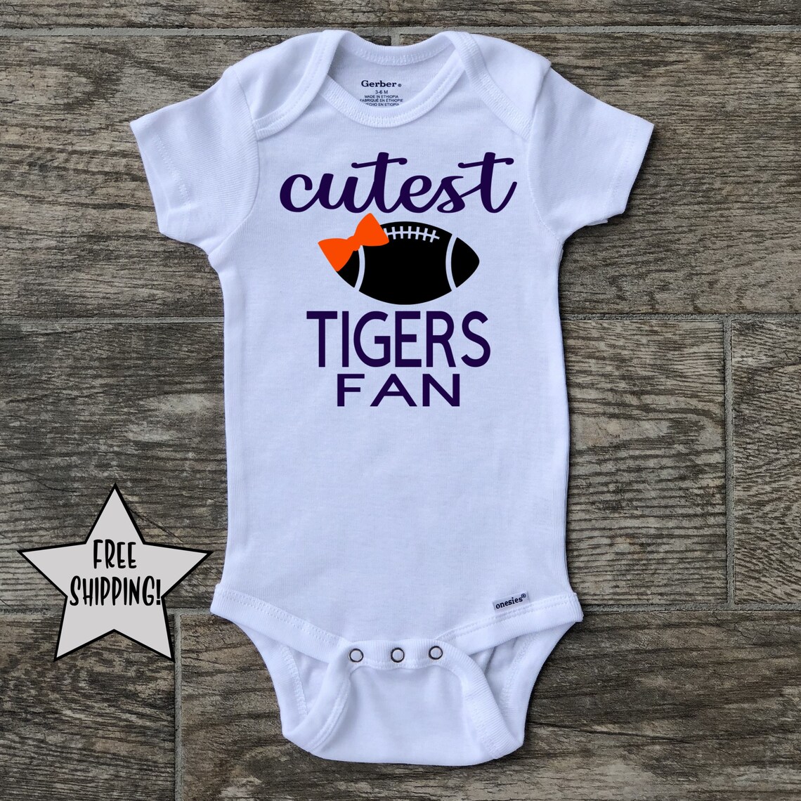 Clemson Tigers Onesie, College Football Onesie - Etsy