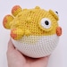 CROCHET PATTERN : Fluffy the Puffer Fish (amigurumi Fish, Crochet ...