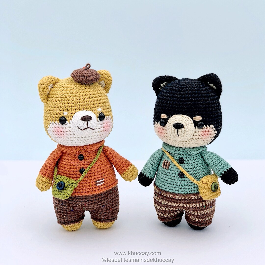 French/ English/ Spanish/ Vietnamese Amigurumi Crochet Pattern: Aki the ...