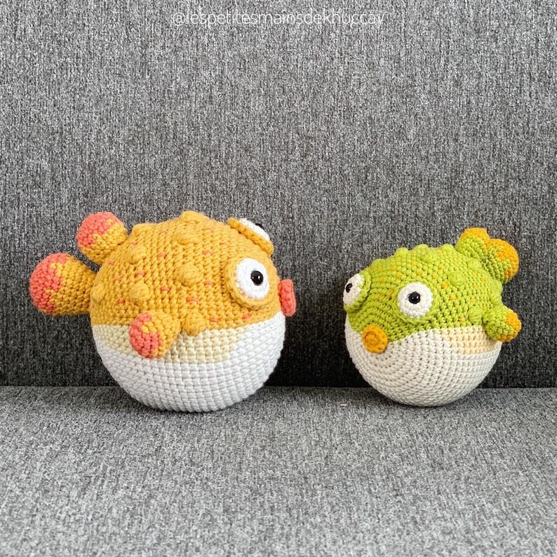 CROCHET PATTERN : Fluffy the Puffer Fish amigurumi Fish - Etsy