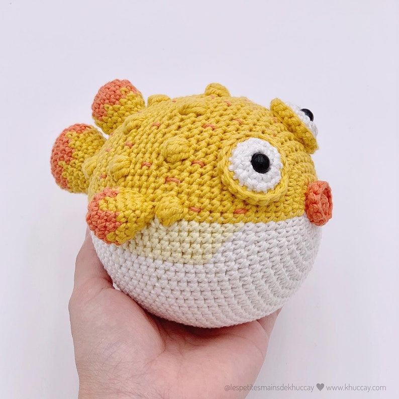 CROCHET PATTERN : Fluffy the Puffer Fish amigurumi Fish - Etsy