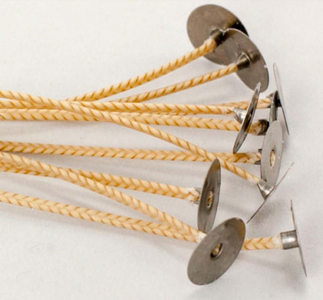 50 Waxed Wicks on Base 15 Cm - Etsy