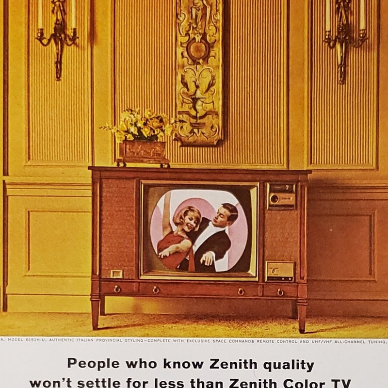 Vintage Zenith Tv - Etsy