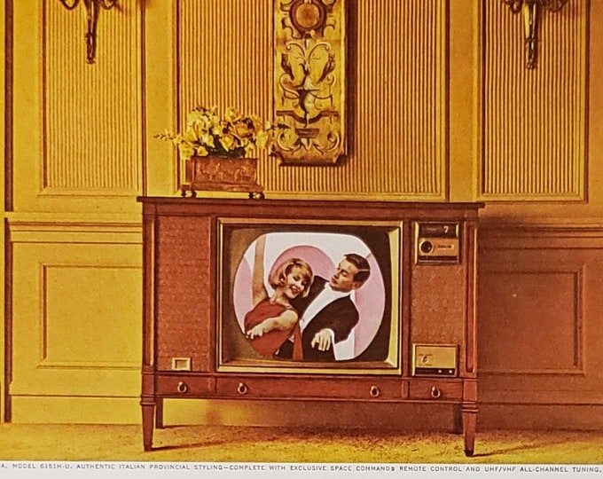 1964 ZENITH Color TV Television Vintage Print Ad Wall Decor - Etsy