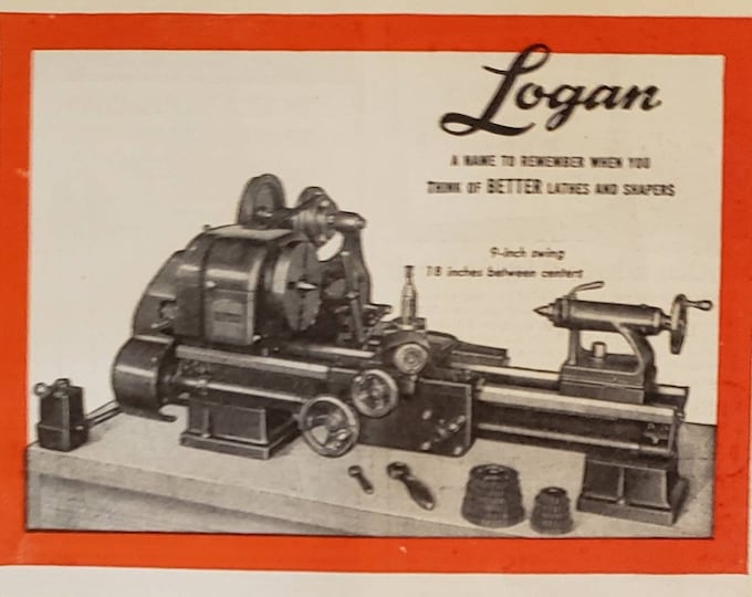 1947 LOGAN ENGINEERING Lathe Tool Tools Vintage Print Ad - Etsy