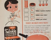 1956 TWINKLE Copper Cleaner Pots Pans Cleaning Paste Household - Etsy