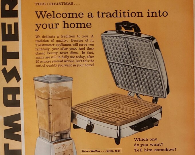 1959 TOASTMASTER Kitchen Appliances Toaster Blender Waffle Maker ...