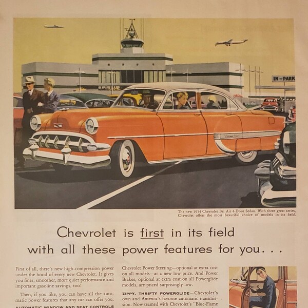 Chevrolet Car Ads - Etsy