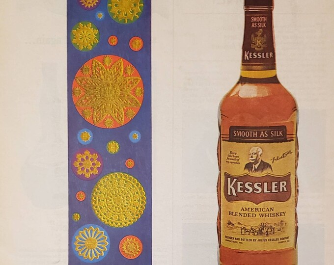 1963 KESSLER American Blended Whiskey Smooth as Silk Alcohol Liquor ...