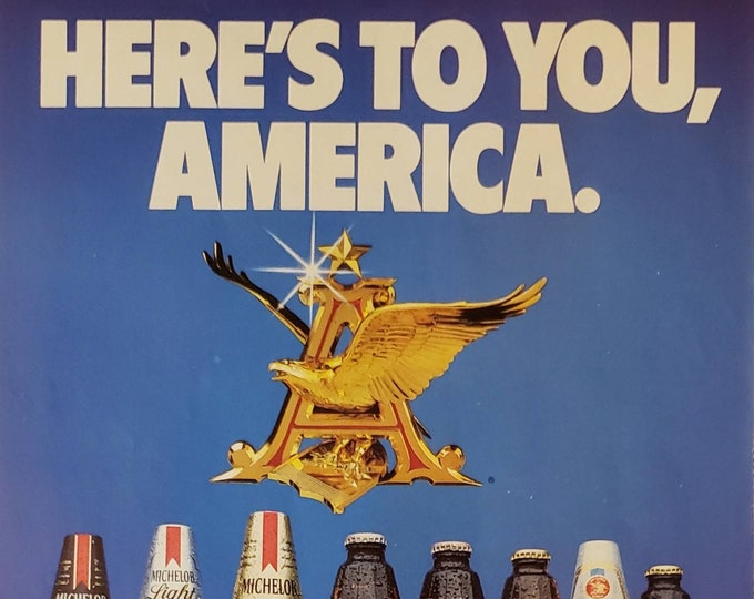 1985 ANHEUSER BUSCH America Beer Michelob Budweiser Bud Light - Etsy