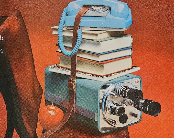 1963 GT&E General Telephone and Electronics Vintage Ad, Using TV to ...