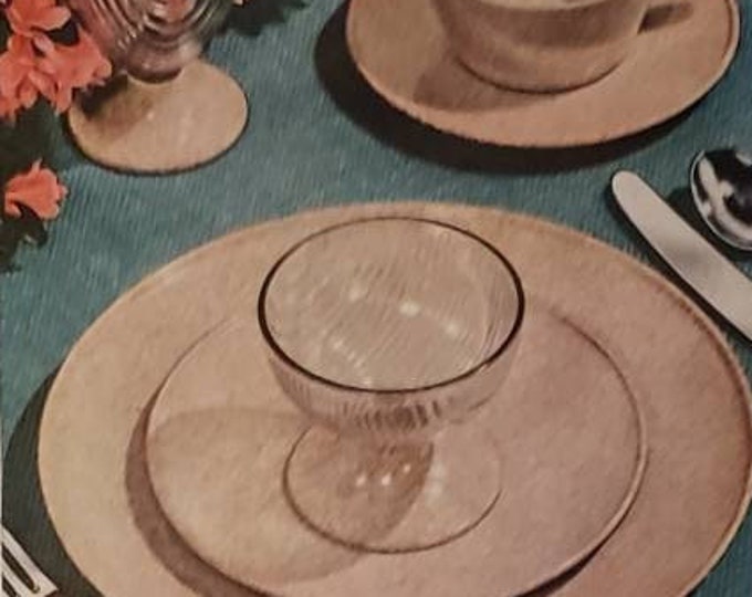 1954 TEXAS WARE San Jacinto Molded Dinnerware Dishes Plates Household ...