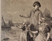 1896 CHILDREN'S BOOK ILLUSTRATION Victorian Black and - Etsy