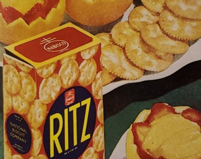 1948 RITZ Crackers Nabisco Biscuit Company Fruit Cup Recipe Food ...