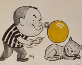 1960 DELCO DC-12 Dry Charge Car Battery Steig Art Illustration - Etsy