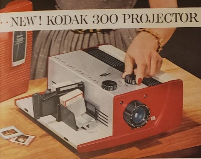 1957 KODAK 300 Color Slide Projector Readymatic Changer Pictures ...