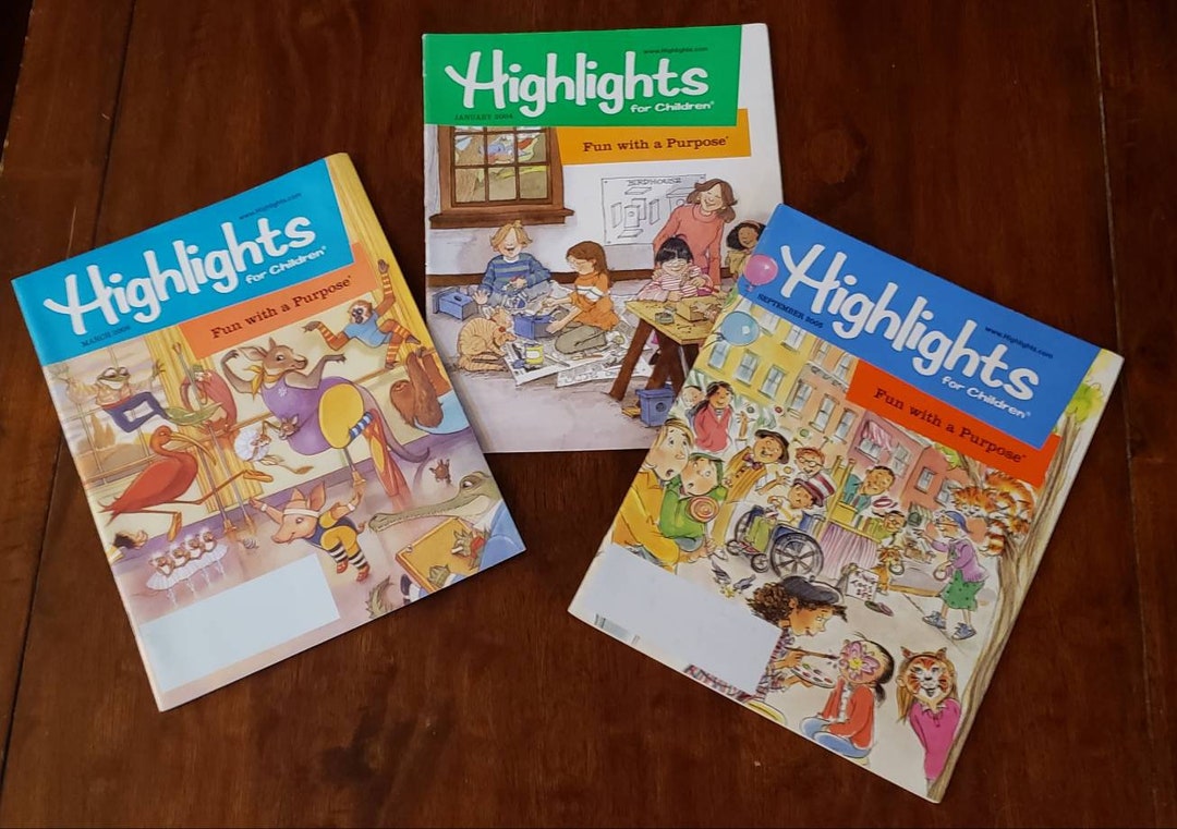 Lot of 3 HIGHLIGHTS FOR CHILDREN Magazines 2004 2005 2006 - Etsy