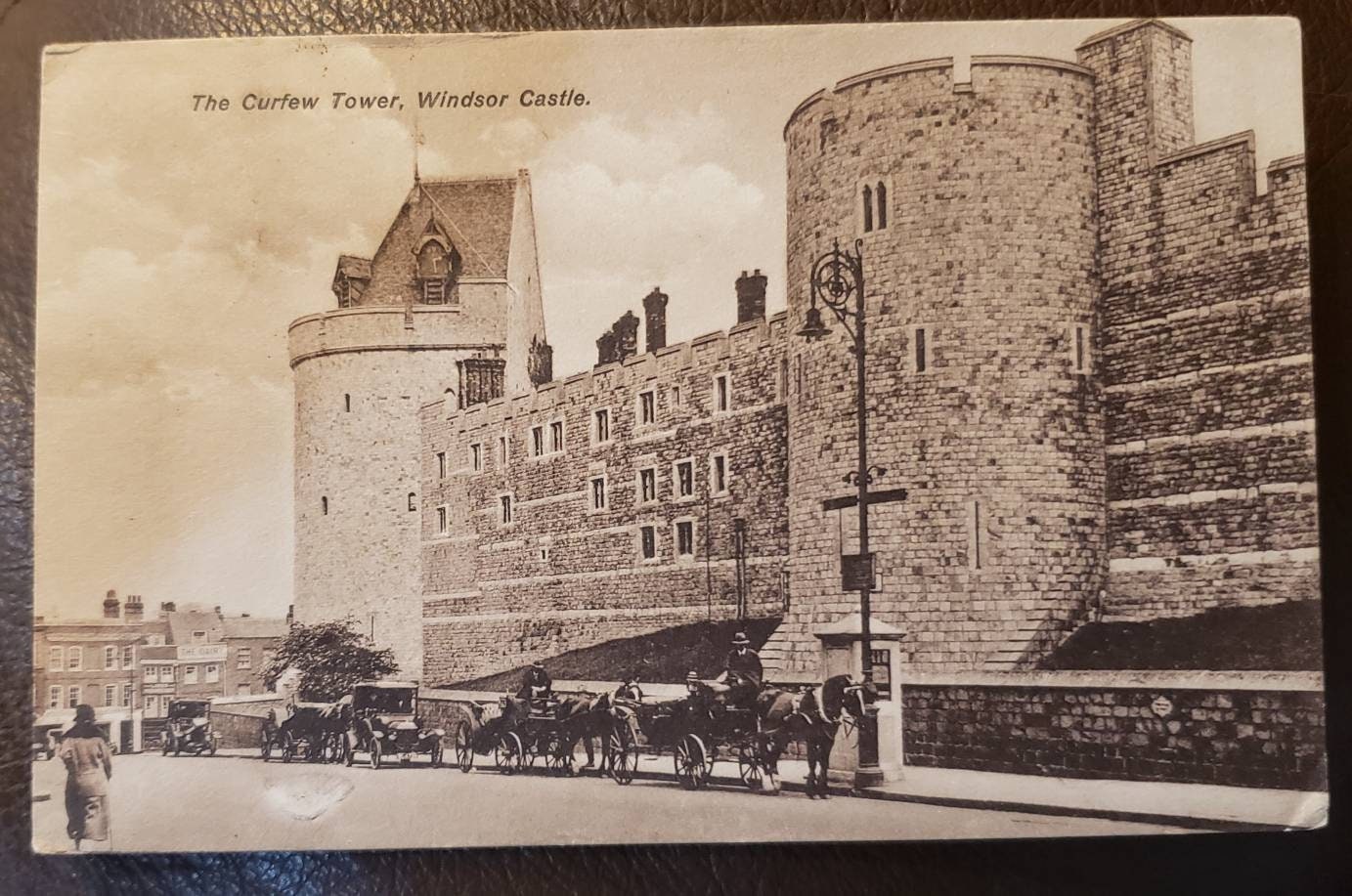 WINDSOR CASTLE the Curfew Tower Street Scene ENGLAND British English ...
