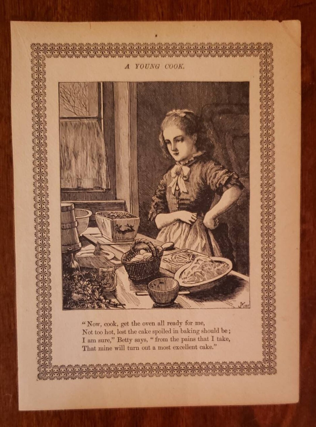 1896 CHILDREN'S BOOK ILLUSTRATION Victorian Black and White Vintage Art ...