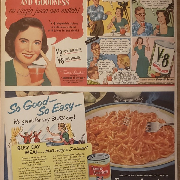 1950s Food Ads - Etsy