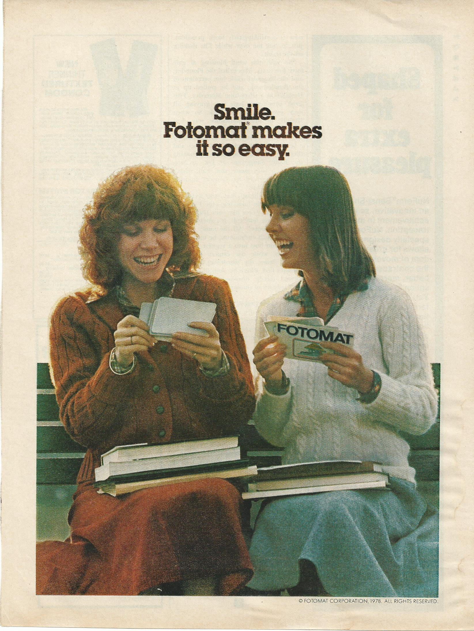 1978 FOTOMAT Vintage Ad Film Processing Camera - Etsy España