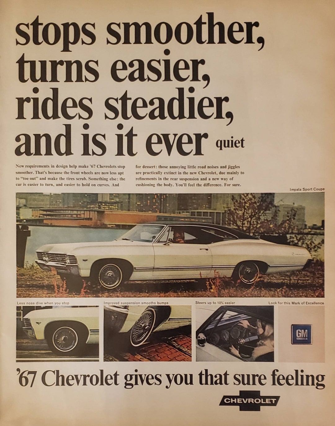 1967 CHEVROLET Chevy Impala Sport Coupe Car General Motors Vehicle ...