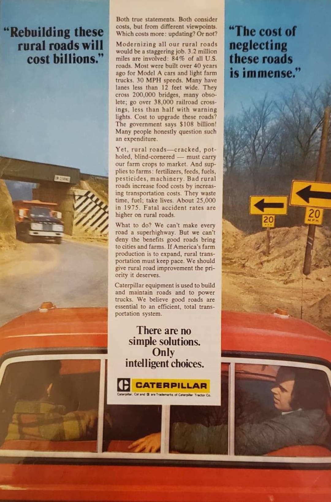 1976 CATERPILLAR No Simple Solutions Intelligent Choices Debate Highway ...