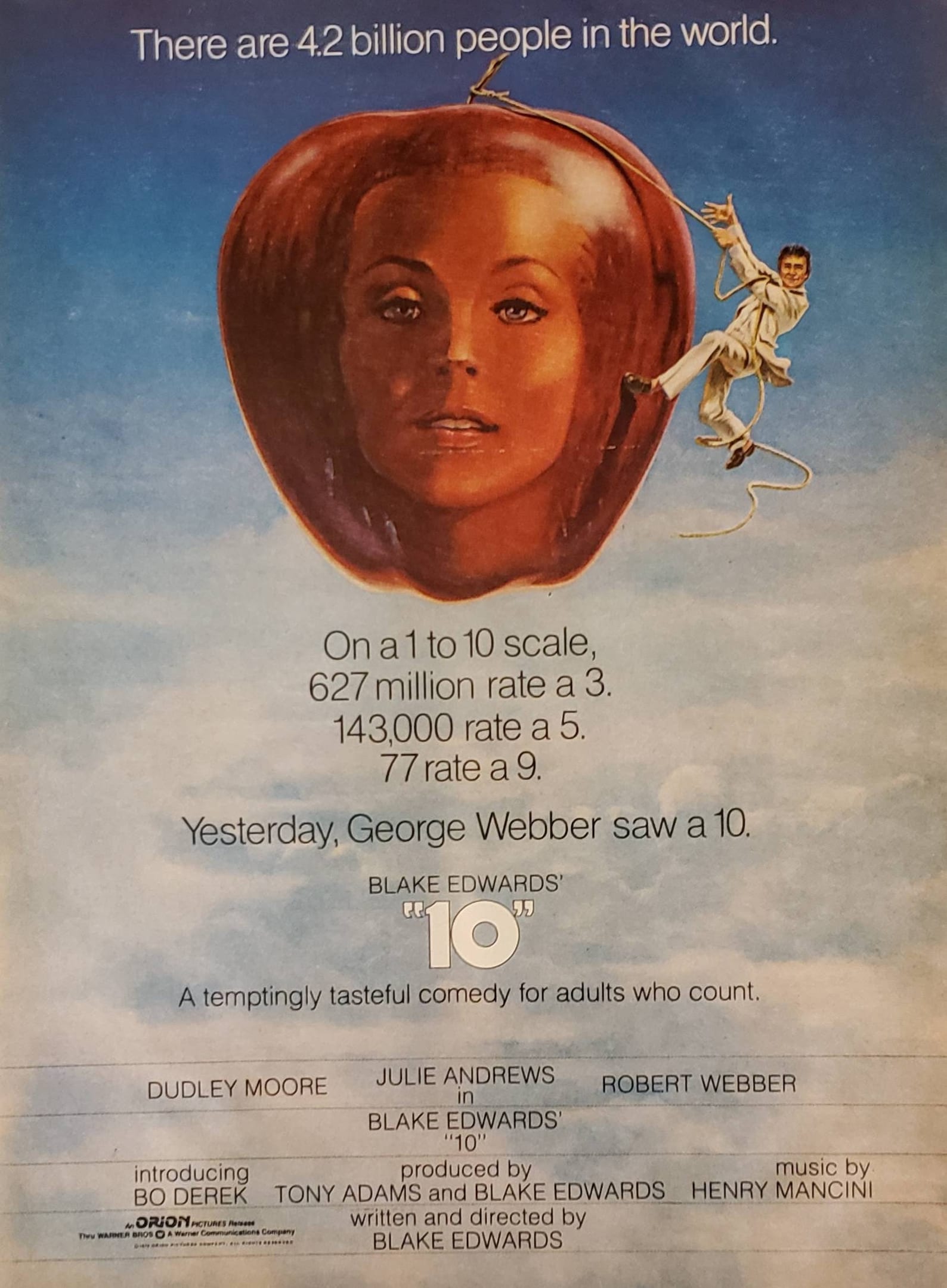 1979 10 Hollywood Movie Film Bo Derek Blake Edwards Dudley Moore Julie ...