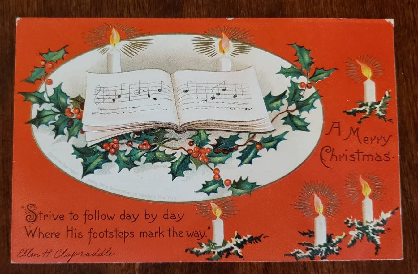 Vintage Post Card Christmas Holiday Undivided Back Post - Etsy