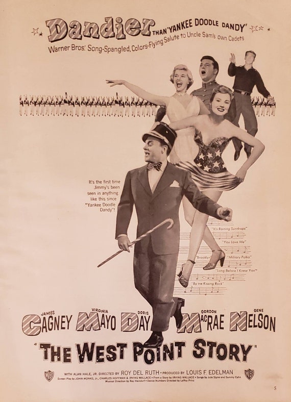 1950 the West Point Story Hollywood Movie Film James Cagney - Etsy