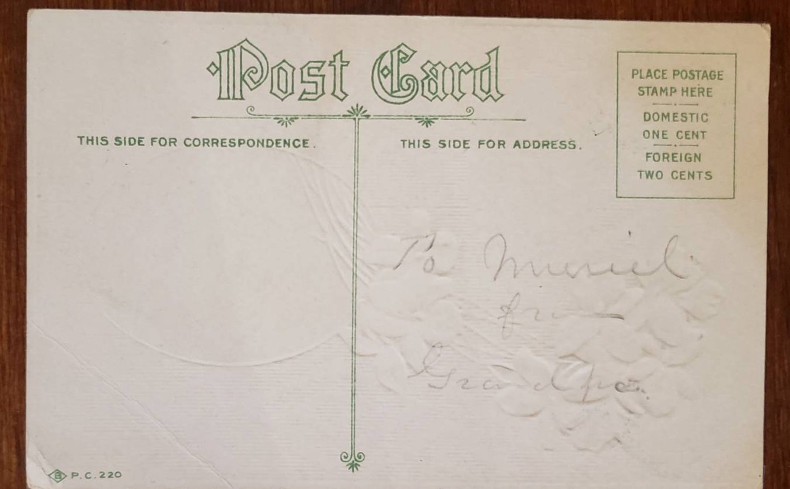 WISHING YOU HAPPINESS Purple Flowers Embossed Vintage Post - Etsy