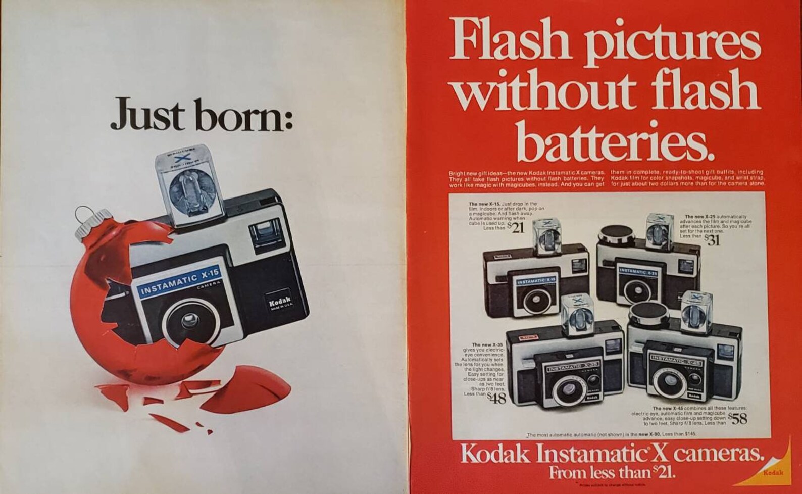 1970 KODAK Instamatic X Cameras Flash Pictures Camera Gift Ideas ...
