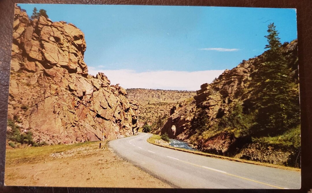 LYONS COLORADO Historic South St Vrain Canyon Road Highway Vintage ...