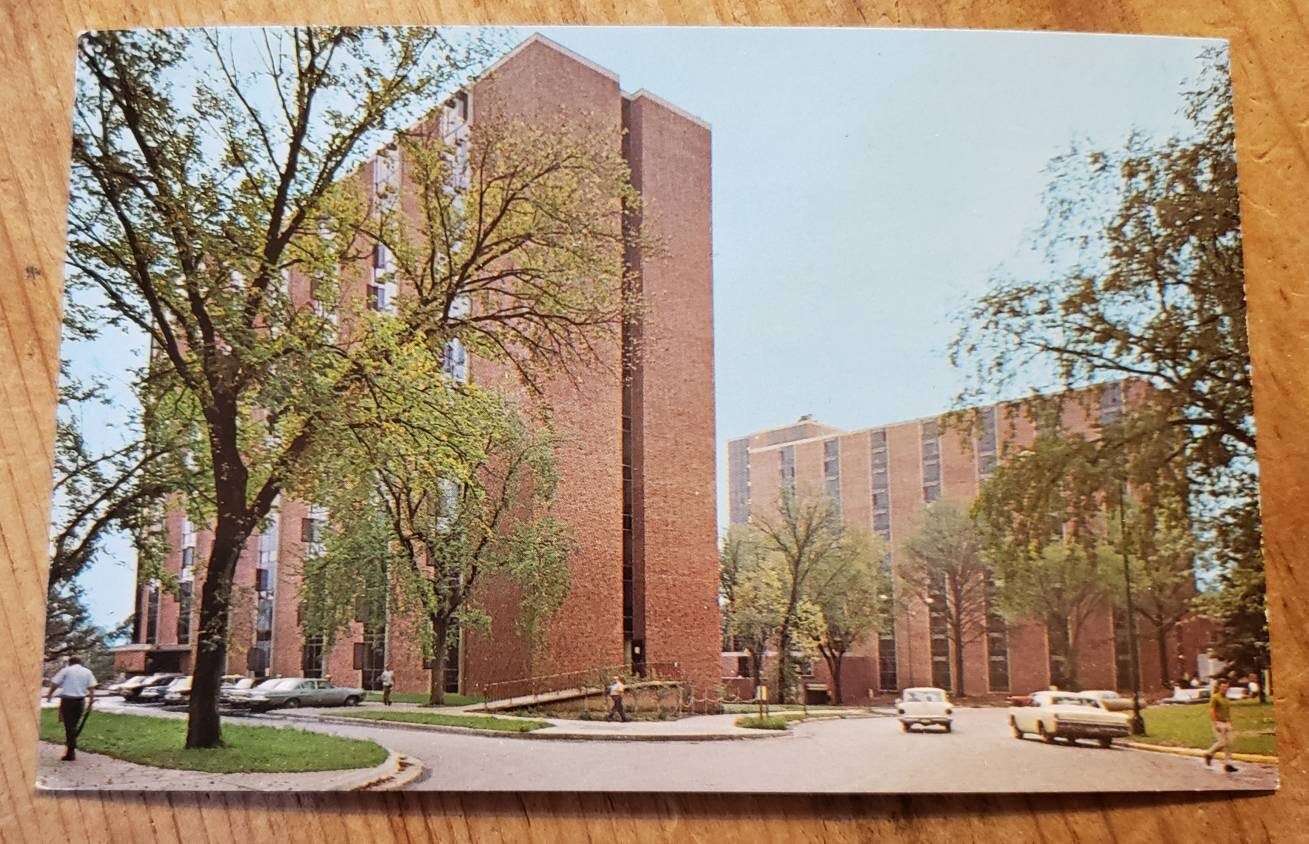 UNIVERSITY OF IOWA Reinow Residence Hall Dormitory Iowa City - Etsy