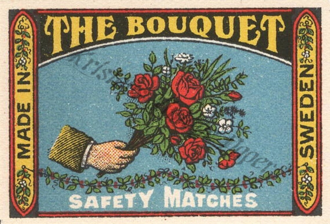 Instant Digital Download SWEDISH MATCHBOX LABELS 5 Jpg Images Lot #3 ...