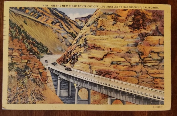 New Ridge Route Cut-off Highway Los Angeles Bakersfield CA - Etsy